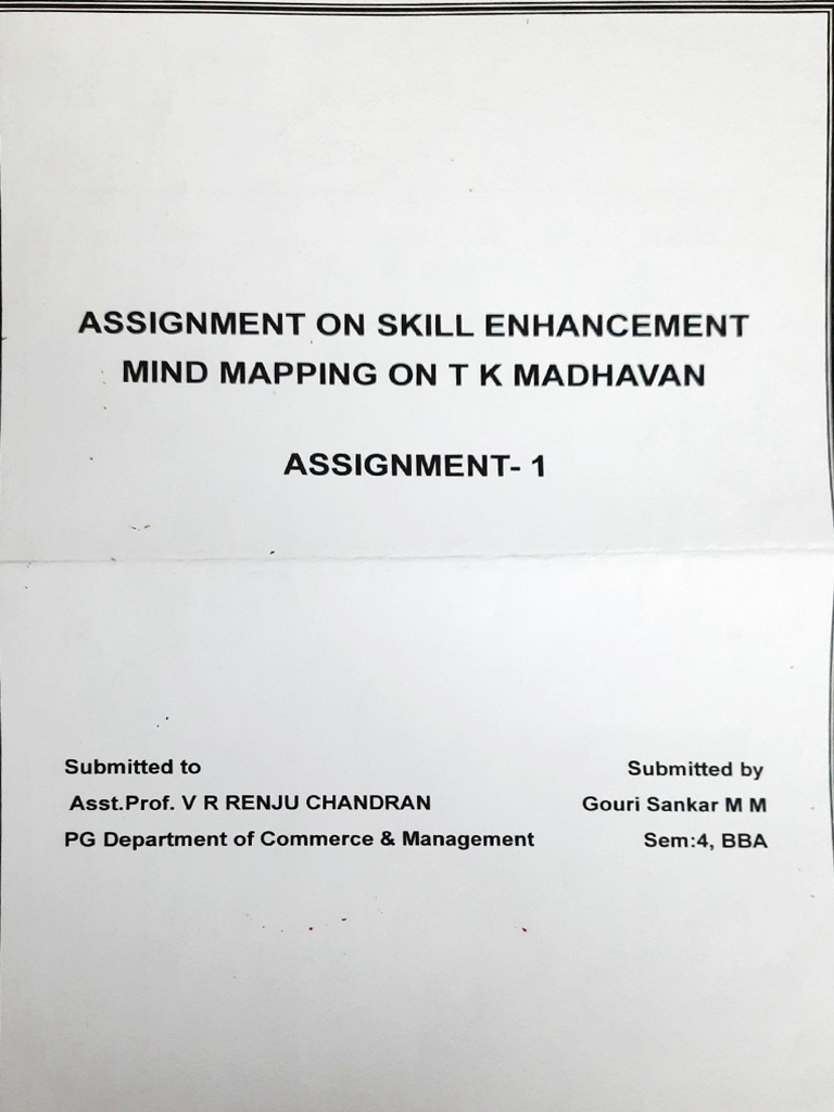 Assignment 1 Skill Enhancement | PDF
