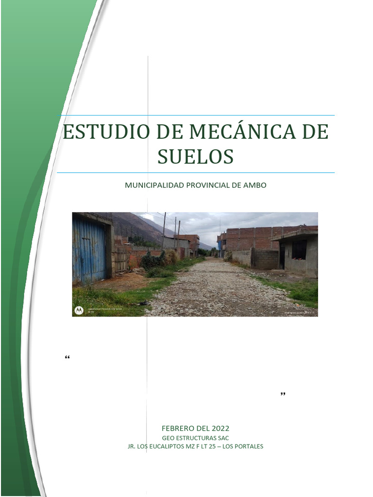 Ems - Carretera Ambo | PDF | Grava | Suelo