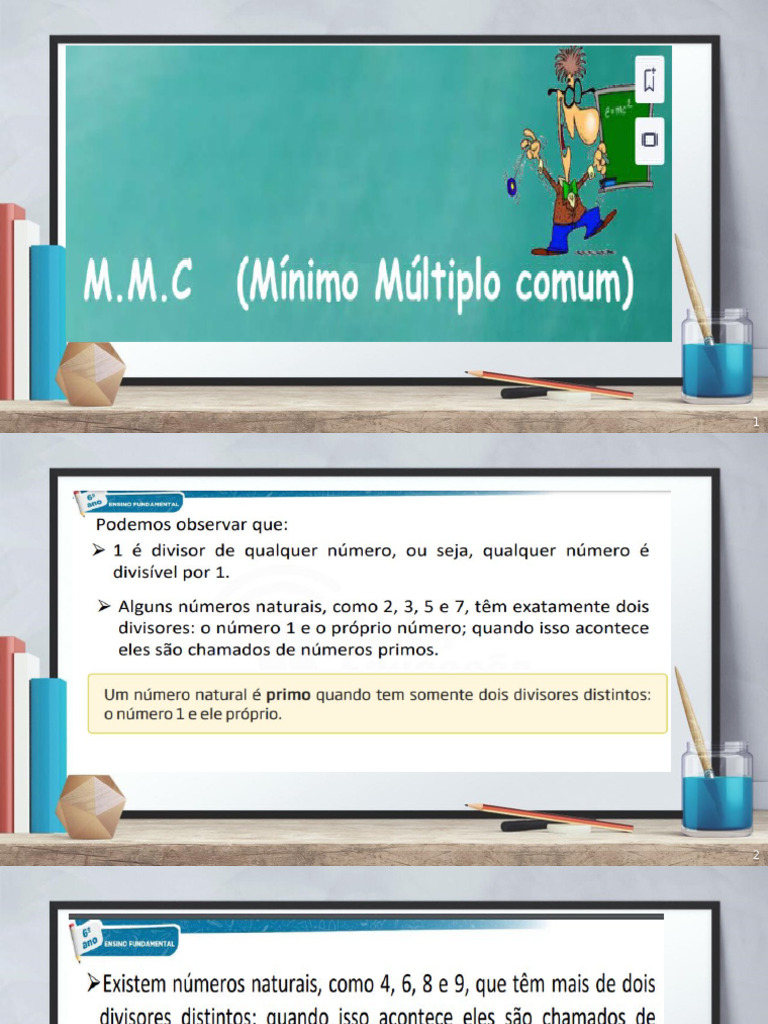 MINIMO MULTIPLO COMUM 6 ANO | PDF