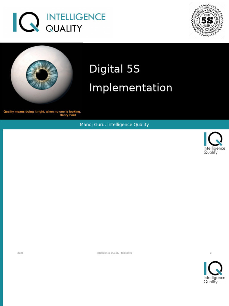 Digital 5S Implementation Strategy 2025 | PDF | Lean Manufacturing ...