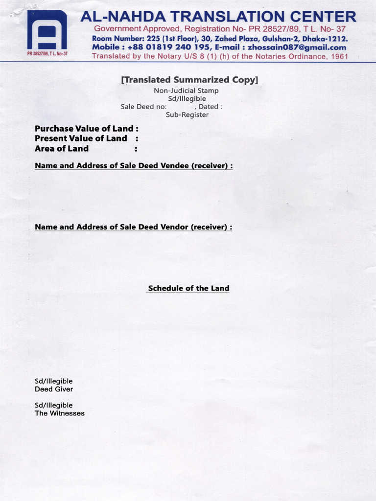 Deed Translation 2 | PDF