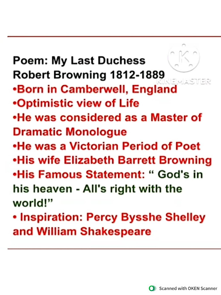 My Last Duchess | PDF