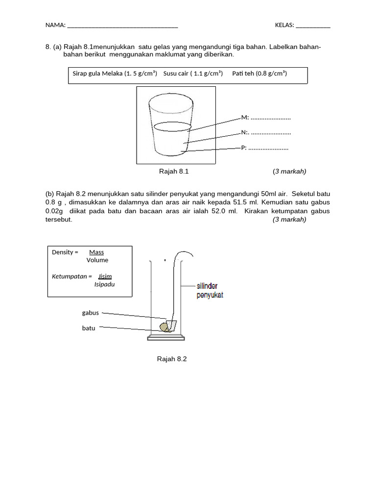 SOALAN 8 Ketumpatan | PDF