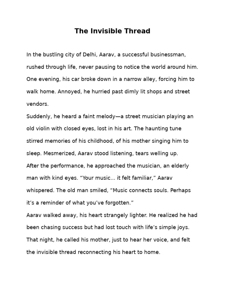 The Invisible Thread | PDF