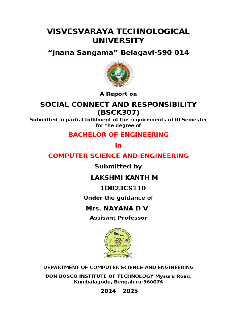 Engineering Student's Social Report | PDF