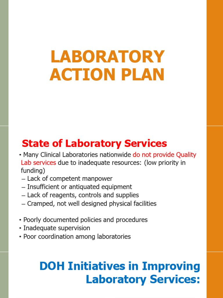 Enhancing Laboratory Services Action Plan | PDF | Laboratories ...