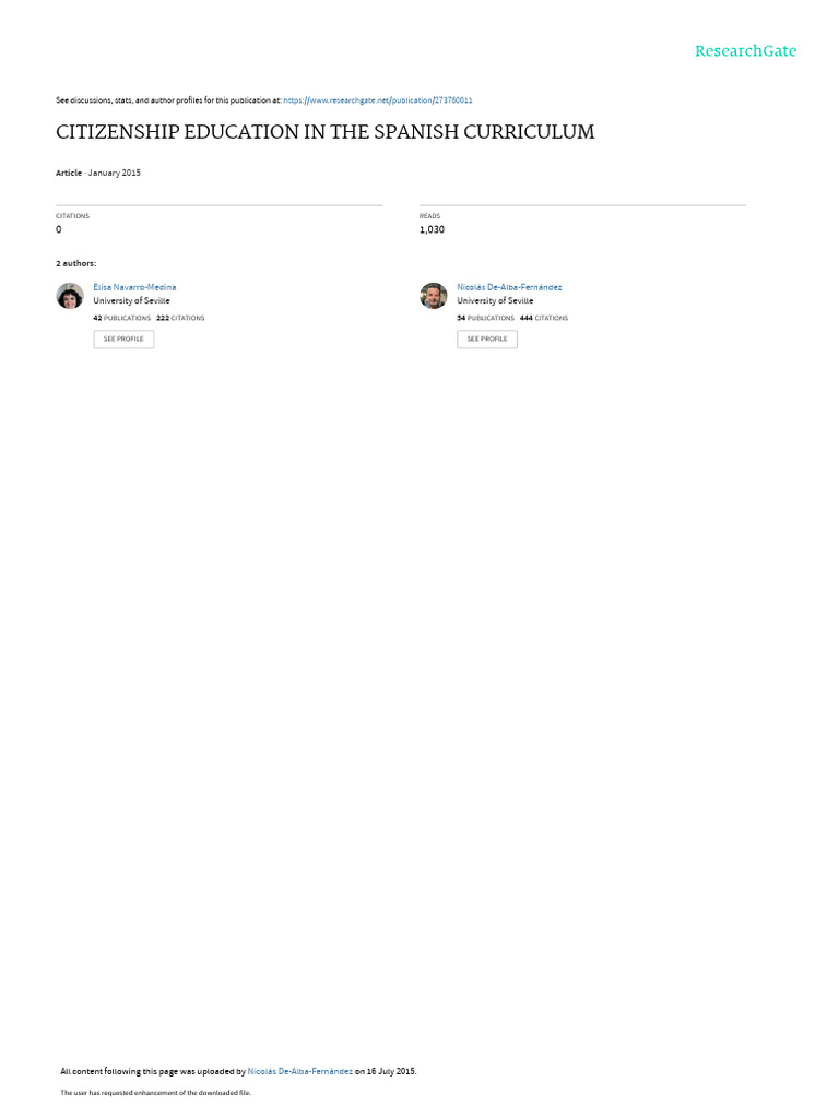 Navarro MedinaDe Alba Fernandez | PDF | Curriculum | Citizenship