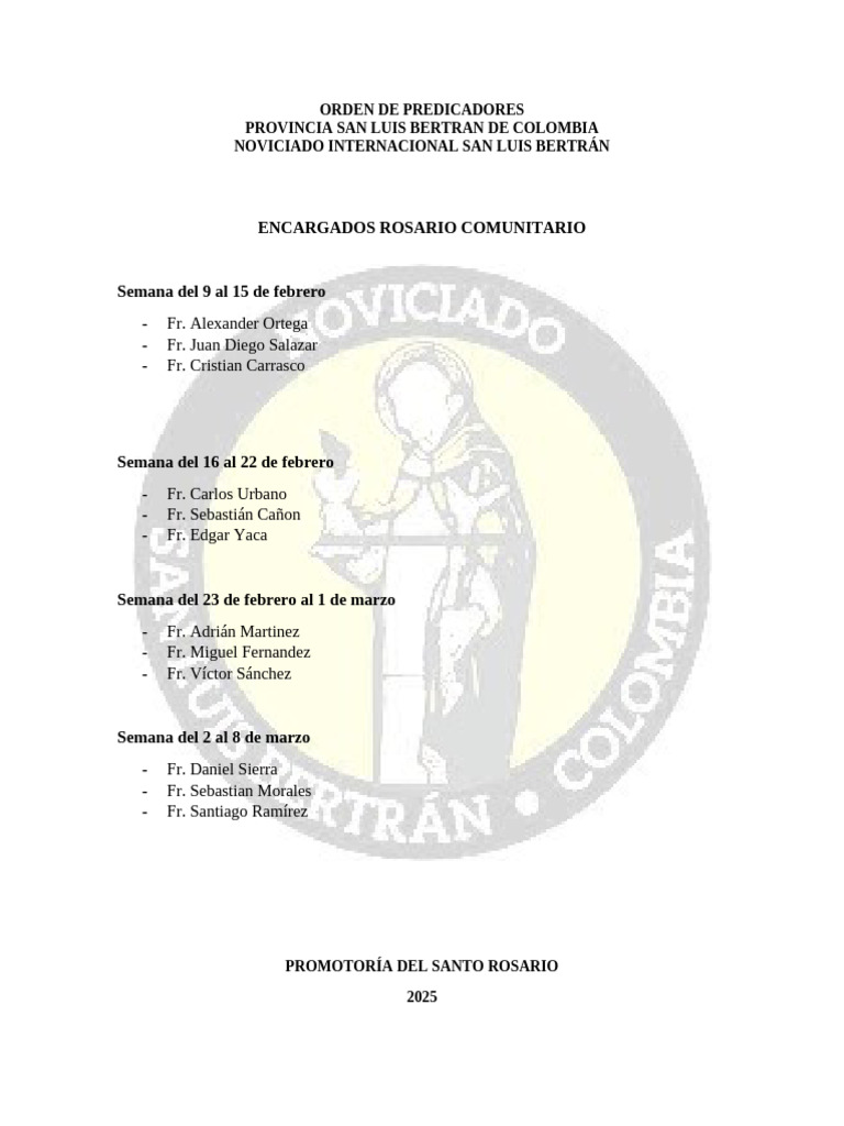 Orden de Predicadores | PDF