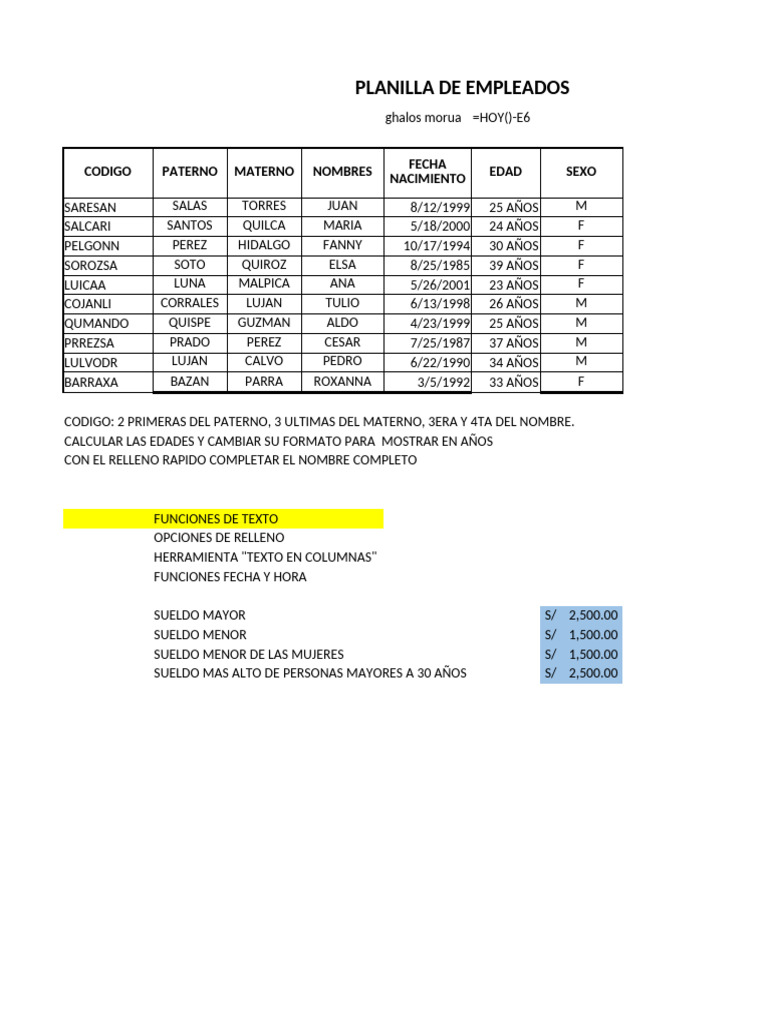 Practica Dirigida | PDF