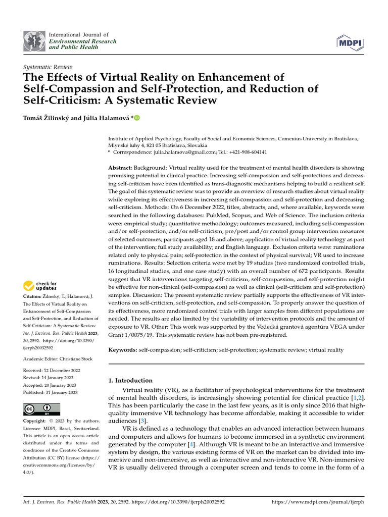 Zilinsky, 2023. Revisión sistematica- RV. compasión, autocritica y autocuidadoasertividad | PDF ...