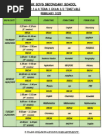 End of Term 1 2025 Invigilation Time-Table | PDF