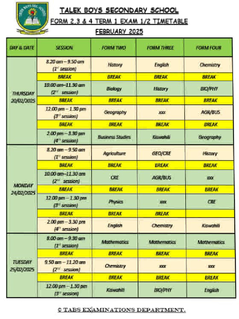 Mid - Term Exam Invigilation | PDF
