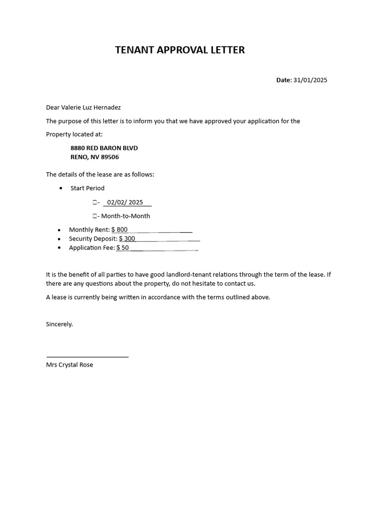 Approval Letter | PDF