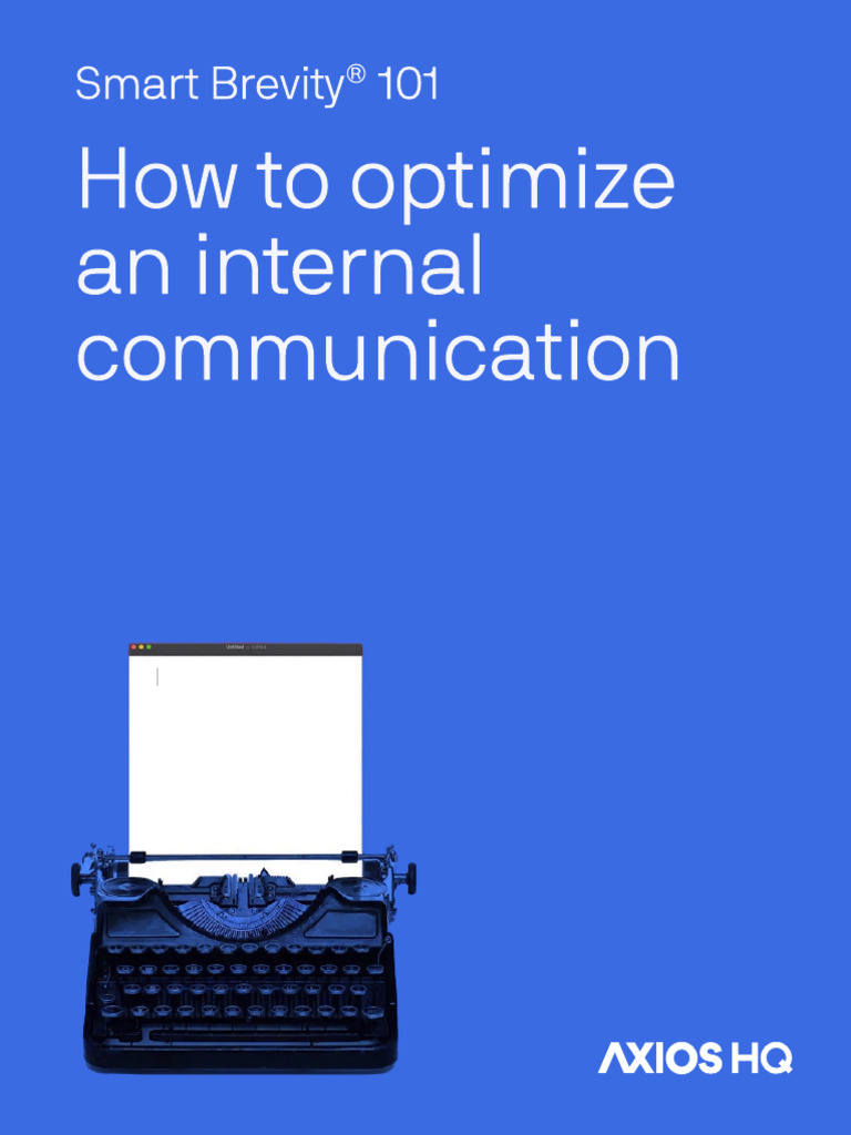 Smart Brevity 101 - How To Optimize An Essential Communication | PDF