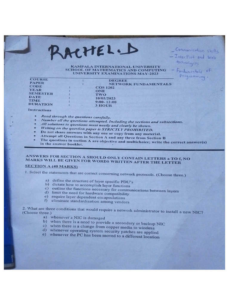 Networking Fundamentals | PDF