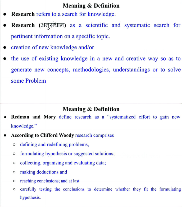 Research Definition | PDF
