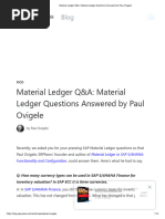 Non-Valuated Materials in SAP Explained | PDF