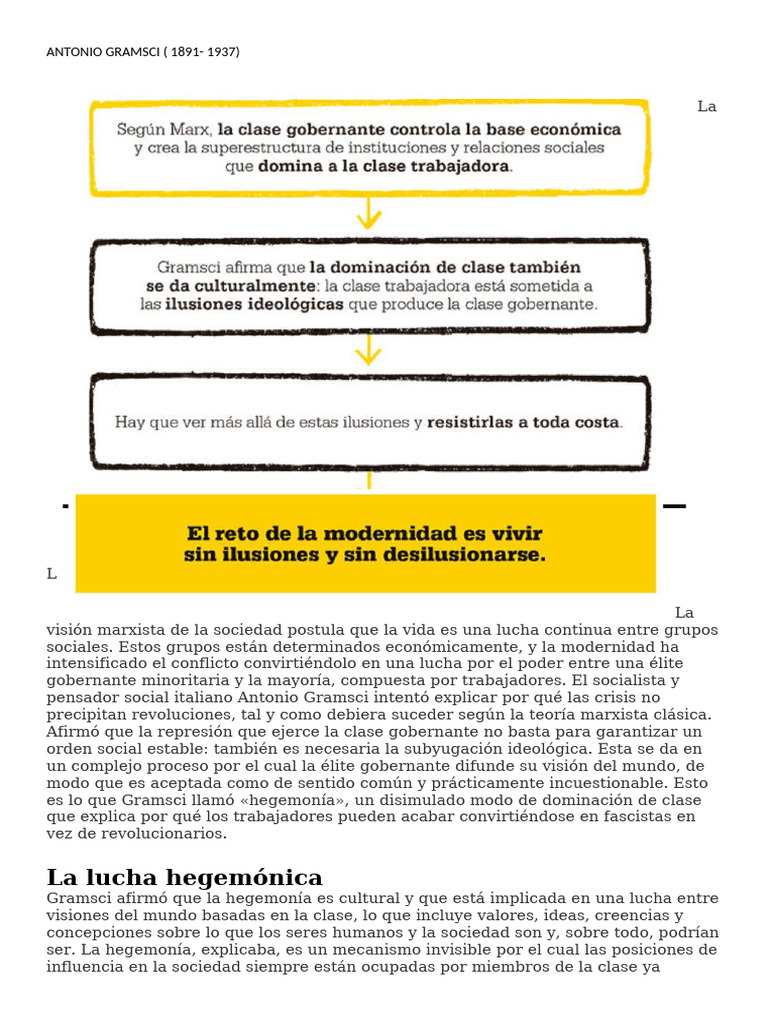 Gramci para Terminar - Hegemonia | PDF | Antonio Gramsci | marxismo