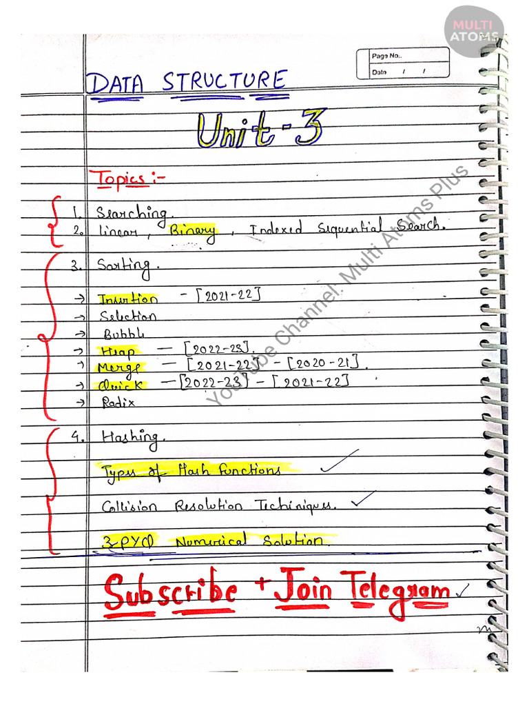 Unit3 DS ByMultiAtoms | PDF