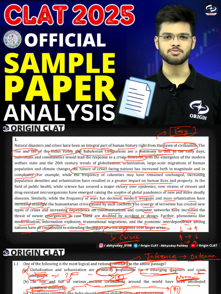 Origin CLAT Overview by Abhyuday Pandey | PDF