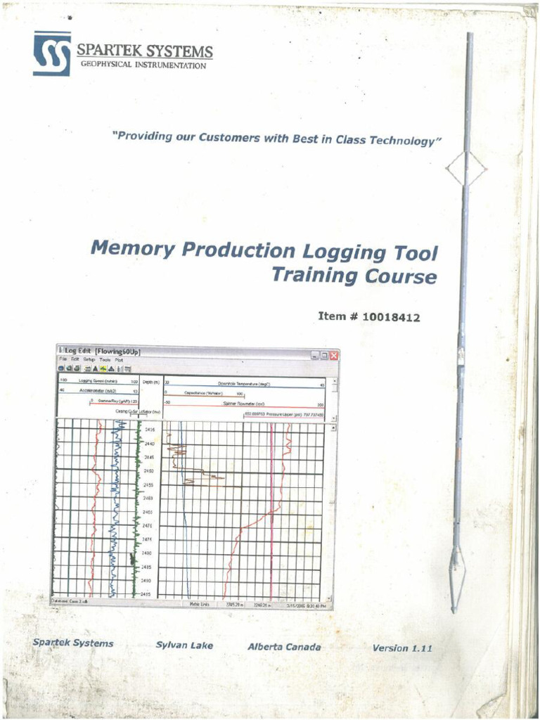 Memory Production Logging Tool Training Course Spartek - Compress | PDF