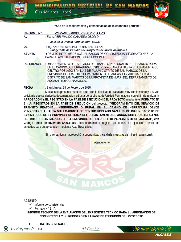 Informe Camino Pujun | PDF | Presupuesto | Hormigón