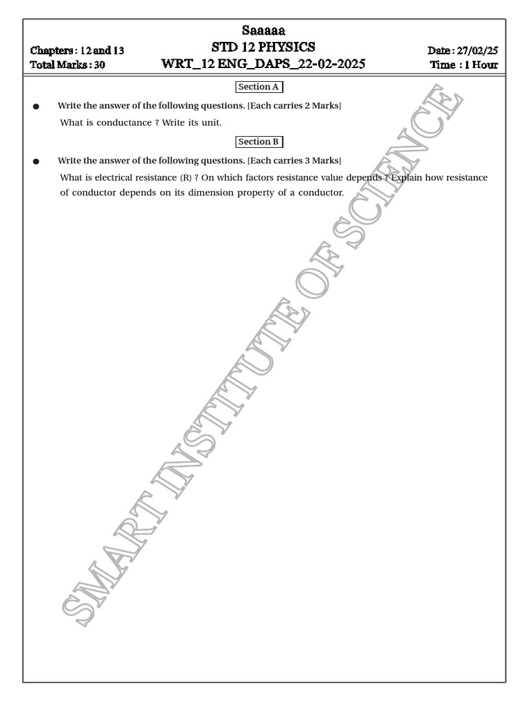 WRT 12ENG DAPS 22-02-2025 D27-Feb-2025 | PDF