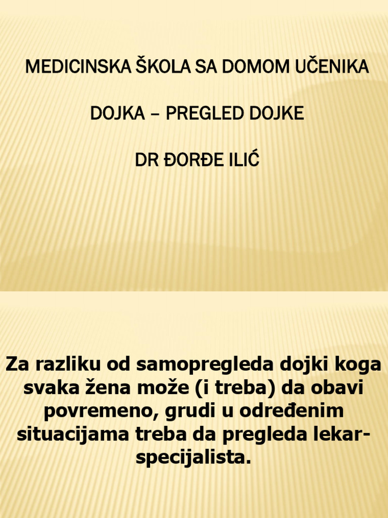 Dojka-Pregeld Dojke | PDF