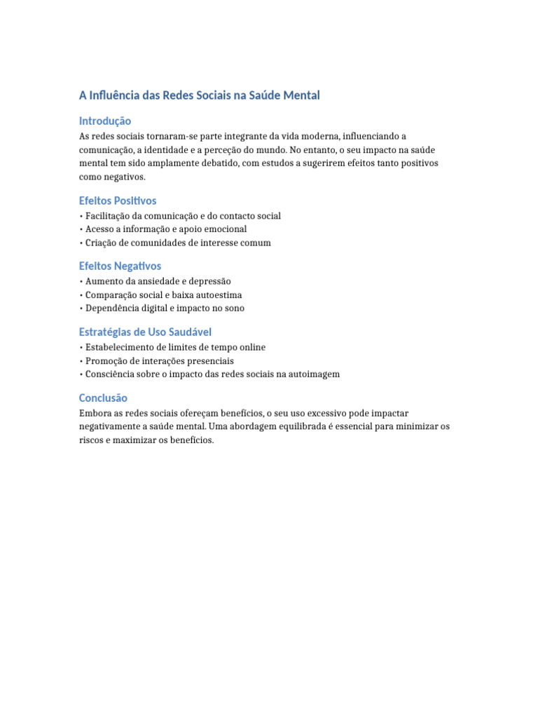 Influencia Redes Sociais | PDF