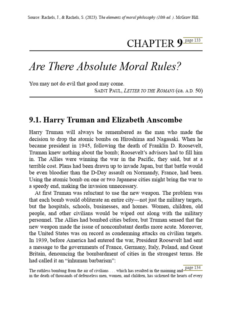 Are There Absolut Moral Rules | PDF