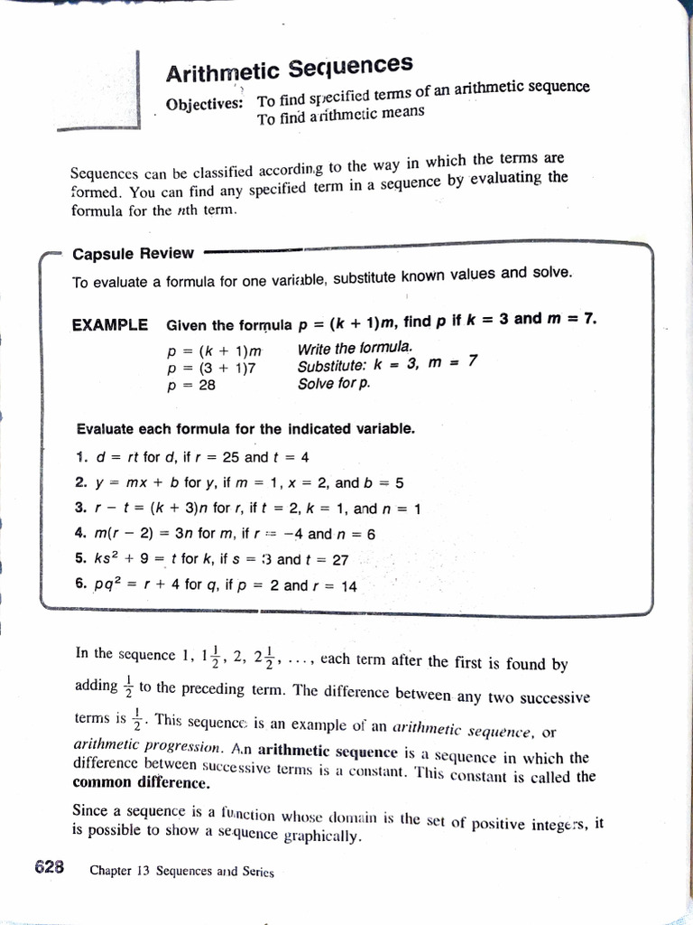 ARITHMETIC-SEQUENCE | PDF | Sequence | Arithmetic