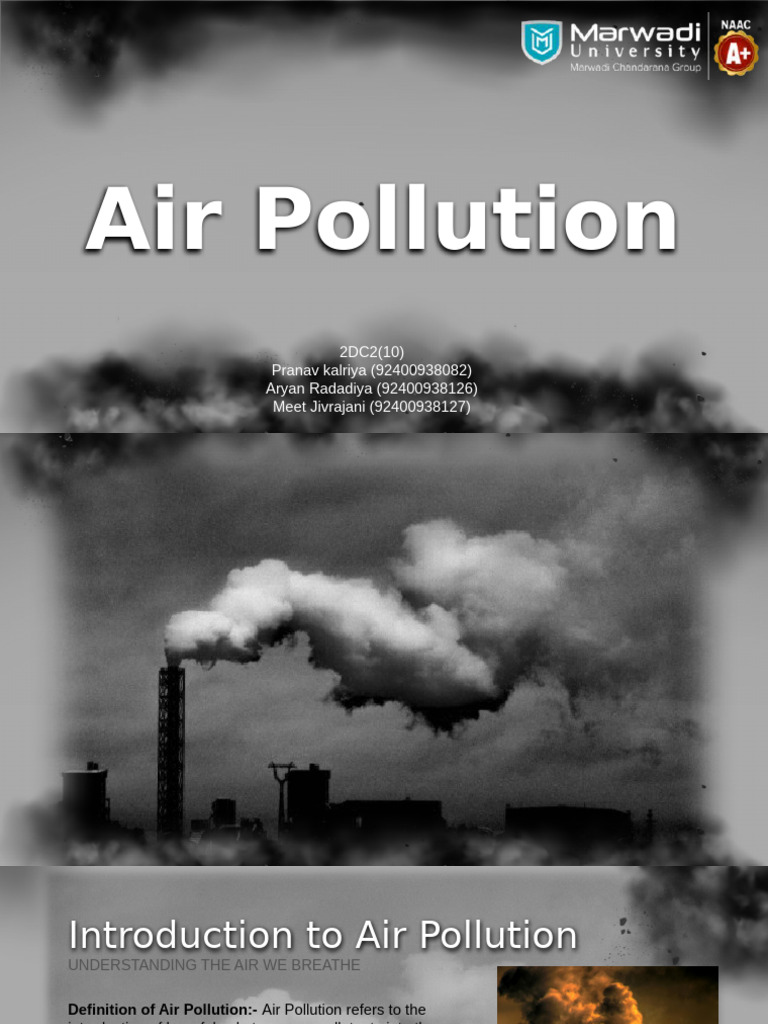 Understanding Air Pollution and Its Impact | PDF | Air Pollution ...