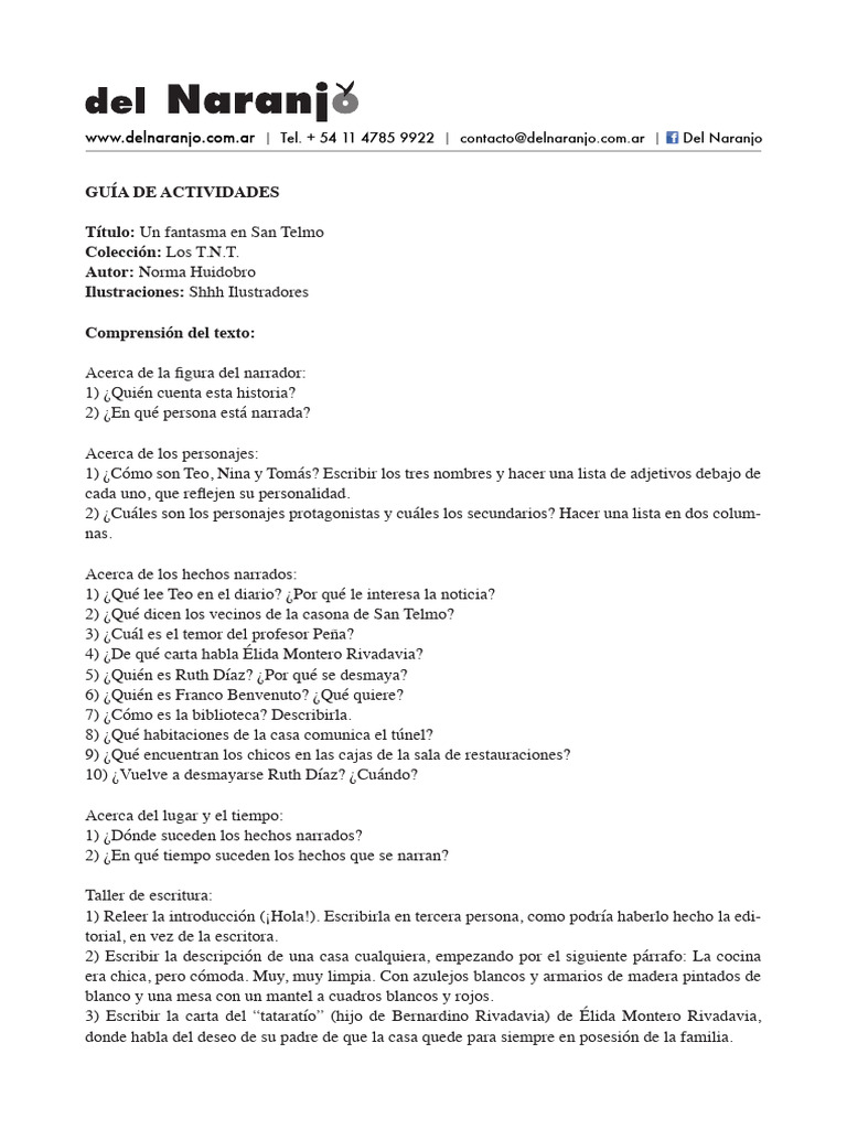 Guia TNT Fantasma San Telmo | PDF