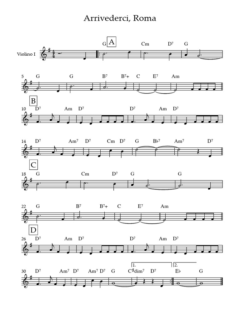 3 Arrivederci Roma | PDF