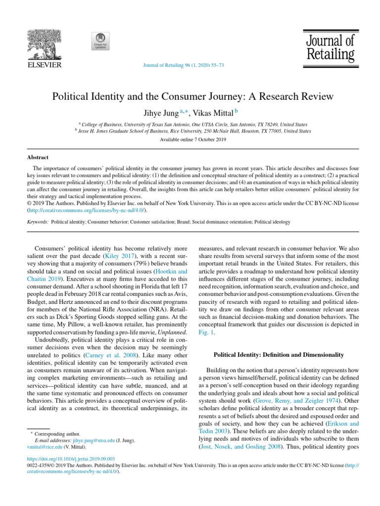 Political Identity and The Consumer Journey: A Research Review | PDF ...