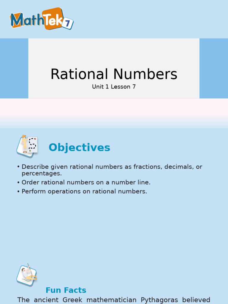 MathTek 7 Unit 1 Lesson 7 | PDF | Numbers | Multiplication