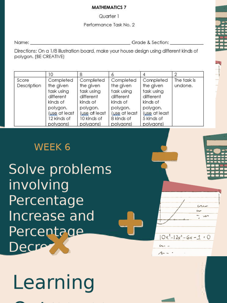 Grade 7 - Percentage | PDF | Percentage | Interest