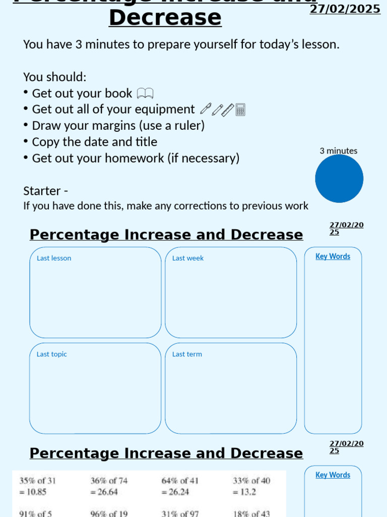 Percentage Increase and Decrease | PDF | Percentage | Economies