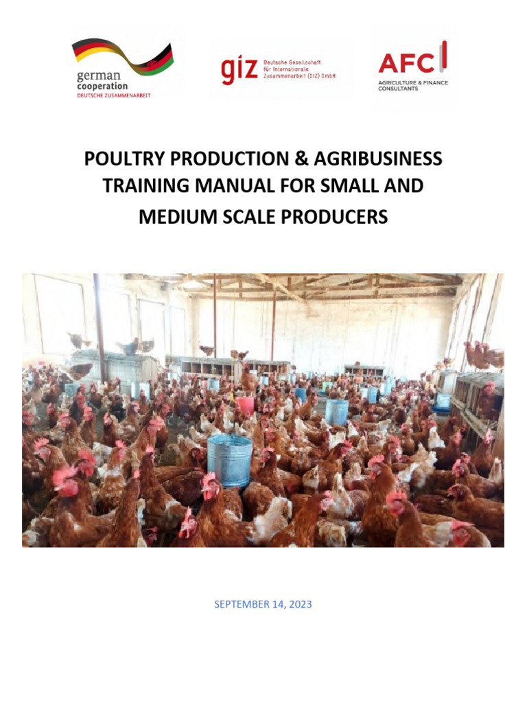 Poultry AgriBusiness Course Training Manual For Trainers - MW - EN - 09 ...