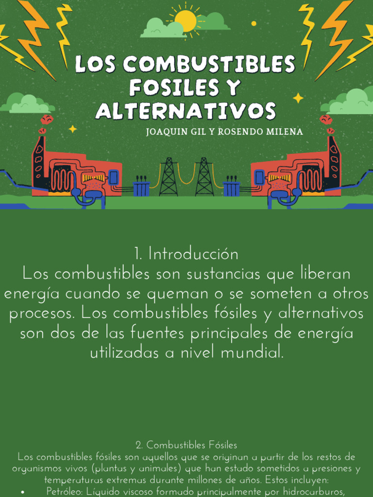 los combustibles fosiles y alternativos.pdf (1) | PDF | Energía ...