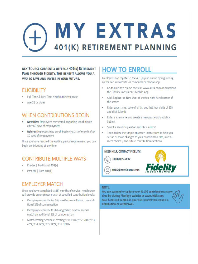 401K Onboarding Packet Flyer | PDF