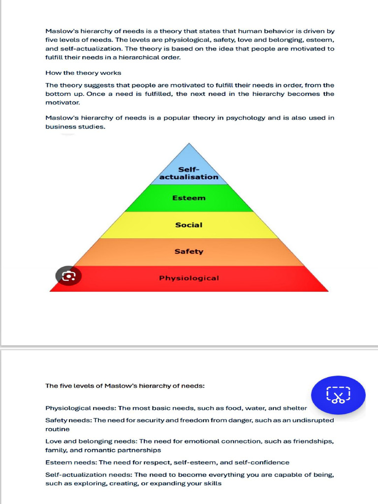 Maslow's theory | PDF