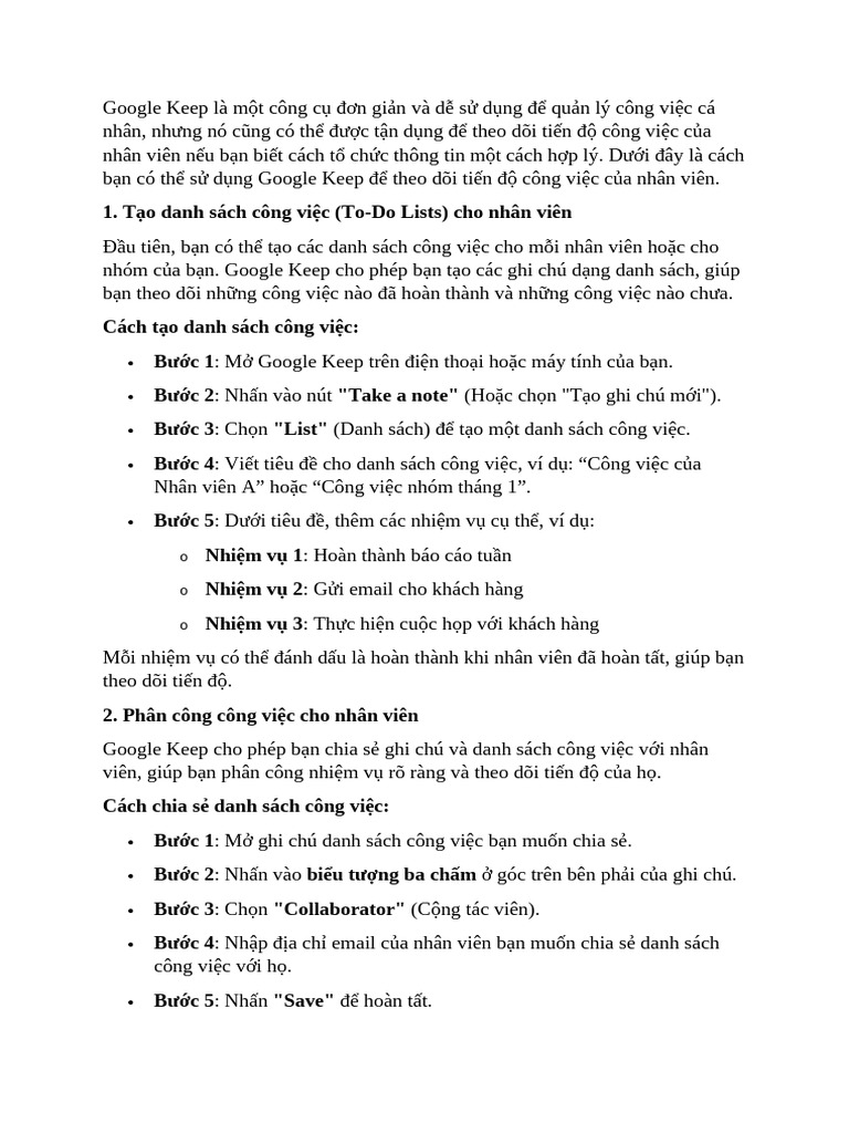 S D NG Google Keep | PDF