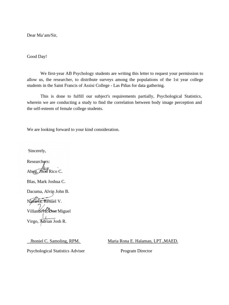 Permission Letter Template 2 | PDF