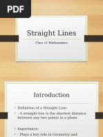 Class 11 Straight Lines Complete Guide | PDF | Line (Geometry) | Slope