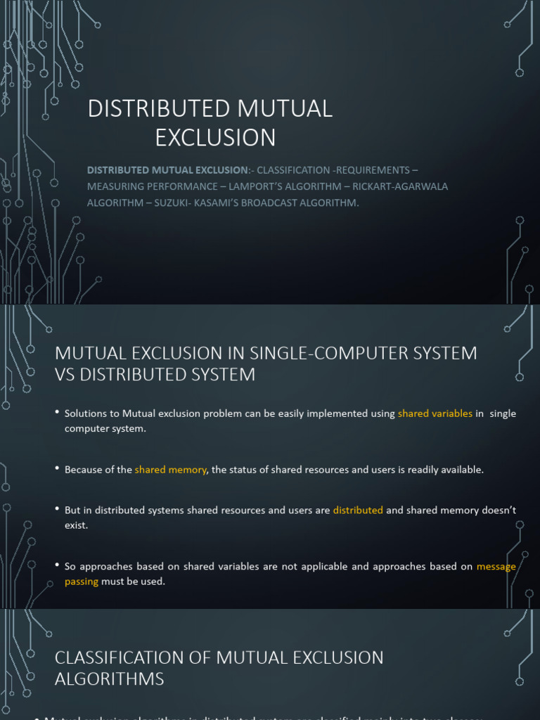 Distributed Mutual Exclusion (2 files merged) | PDF | Access Control | Distributed Computing