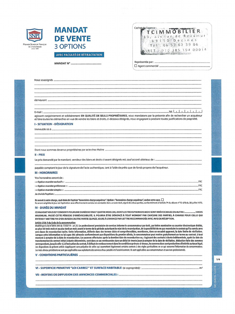 Mandat Vierge | PDF