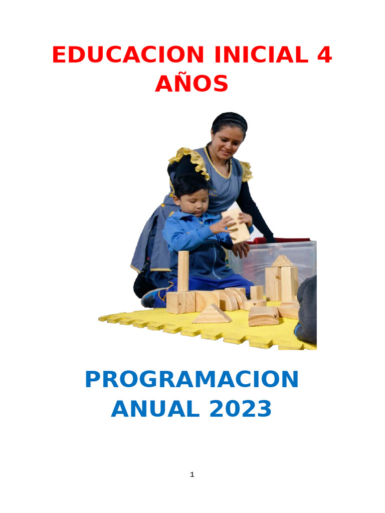 Programacion Curricular Anual 4 Años-ositos FINAL (1) | PDF | Aprendizaje | Evaluación