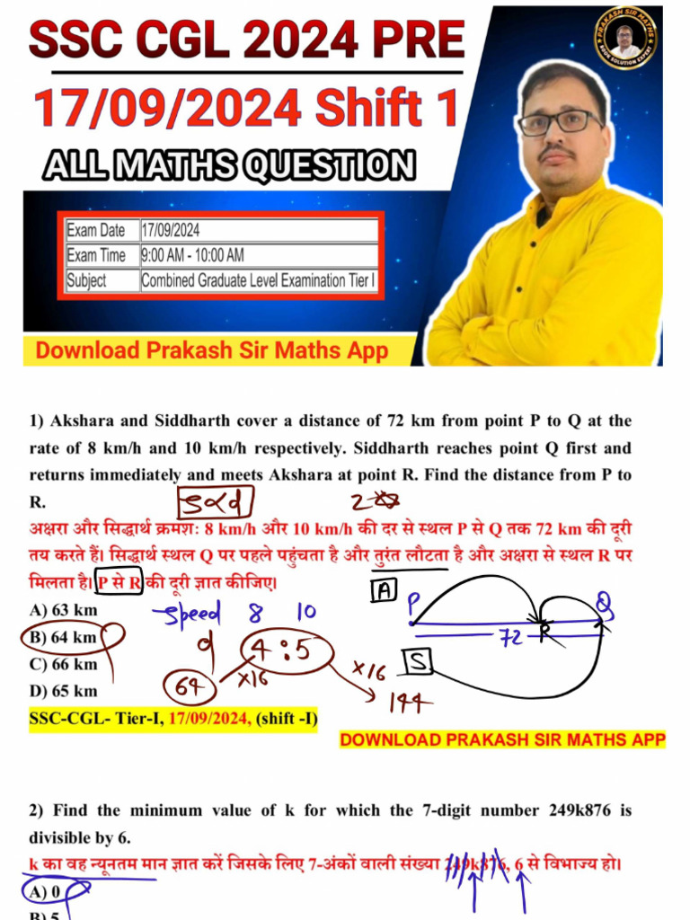 SSC CGL 2024 17 September 2024 Shift 1 | PDF