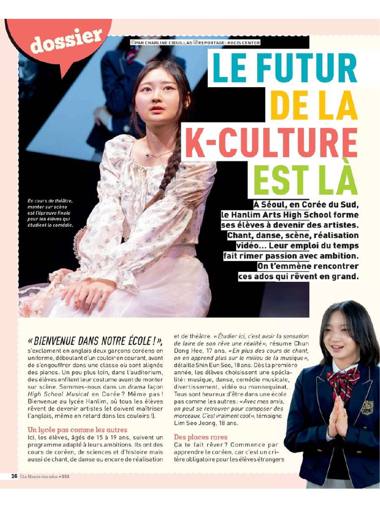L'école de K-Pop | PDF